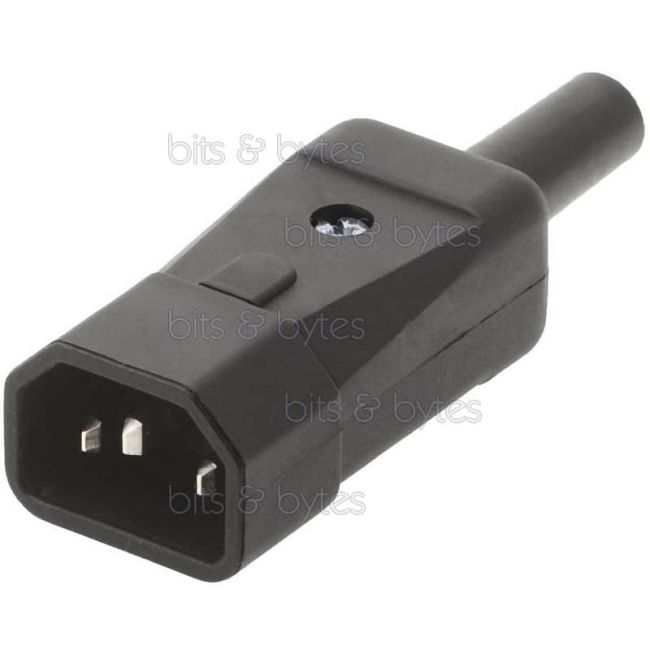 Bachmann IEC C14 10A Plug Connector for Wiring | bits & bytes malta