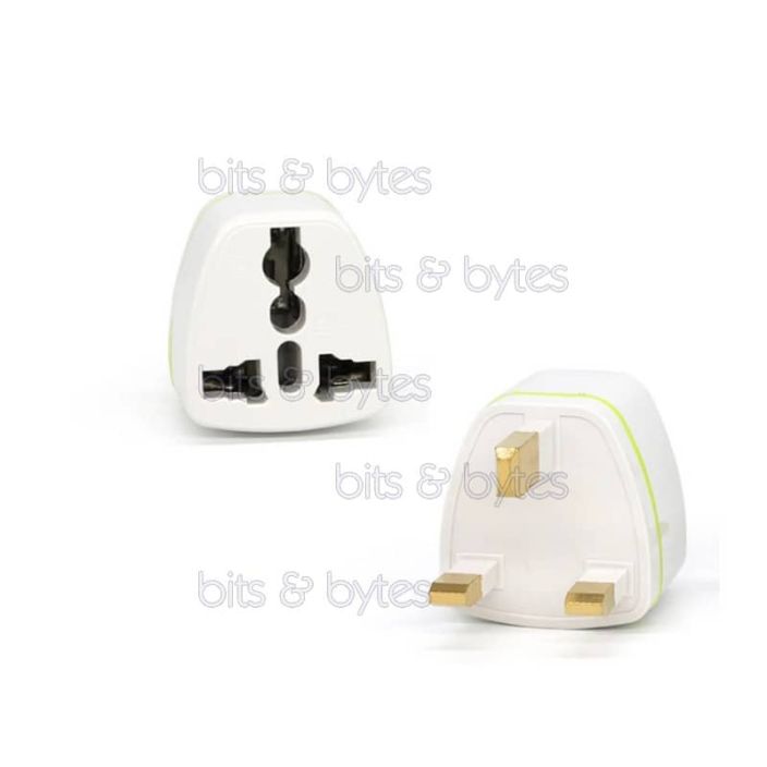 EU / US / AU Socket to UK 3pin Plug Adapter | bits & bytes malta