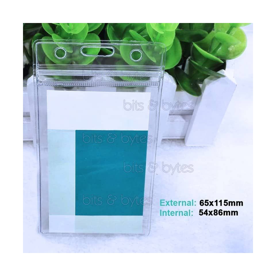 ID Card Portrait Soft Transparent Plastic Pocket (65 x 115 mm) | bits ...