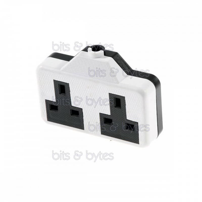 2 In-Line Multi Outlet Trailling Socket UK Plugs | bits & bytes malta