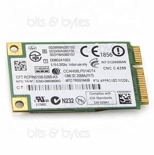 Intel WiFi Link 5100 Dual Band Wireless LAN - Mini PCI-E Card | bits ...